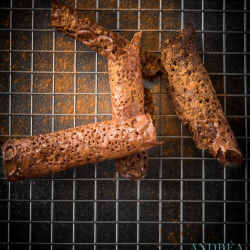 Honey tuiles recipe {easy lace cookies} | By Andrea Janssen