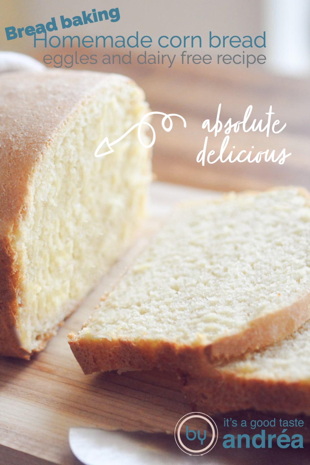 How-to bake cornbread from scratch {egg and dairy free} | By Andrea Janssen