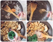 Chatti Pathiri {with chicken and spinach} - By Andrea Janssen