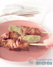 Portuguese Beef Skewers (Espetada Madeira) - By Andrea Janssen