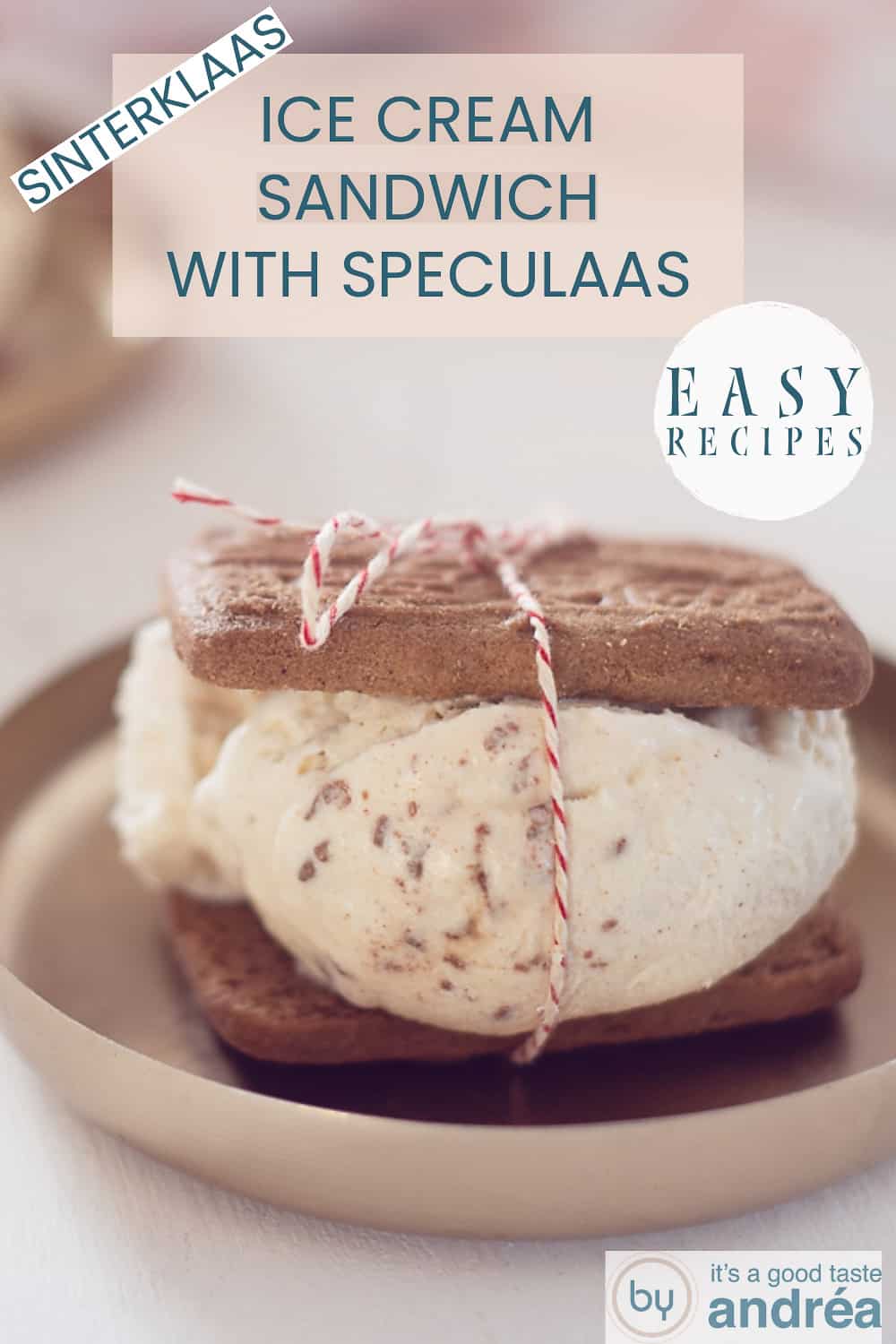 Dutch Ice Cream Sandwich with Speculaas - By Andrea Janssen