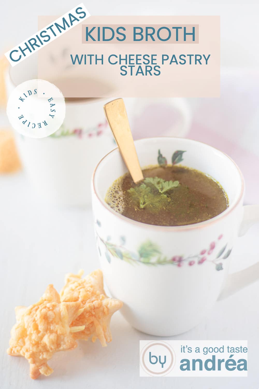 Christmas Kids Broth with Cheese Pastry Stars - By Andrea Janssen