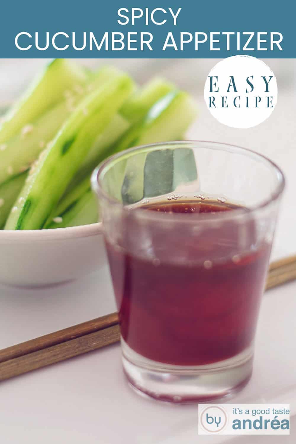 Spicy Cucumber Appetizer with Sesame - By Andrea Janssen
