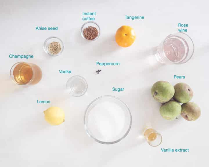 Pear Champagne Cocktail - By Andrea Janssen