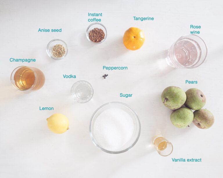 Pear Champagne Cocktail - By Andrea Janssen