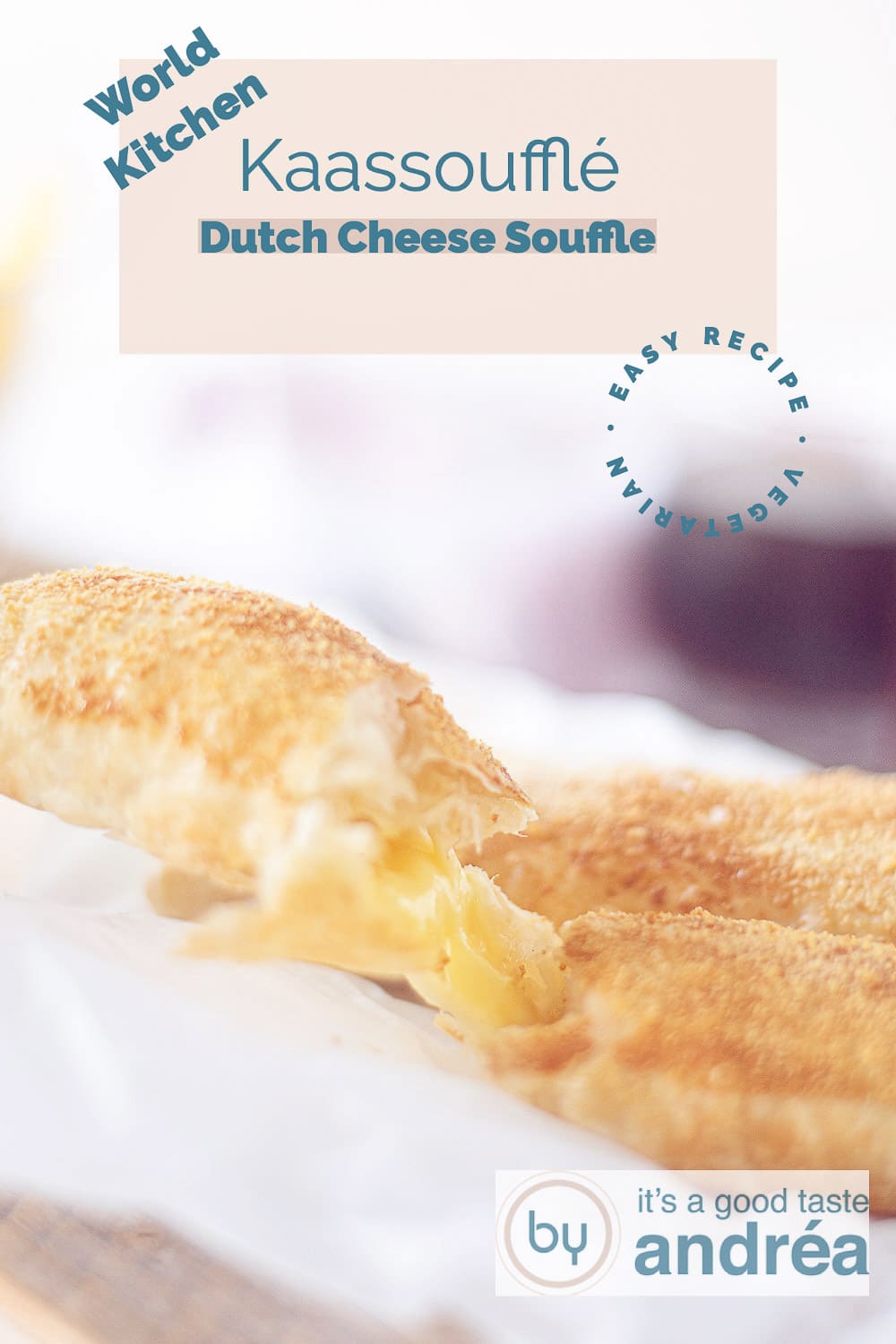 Kaassoufflé (Dutch Cheese Souffle) Air fryer Recipe - By Andrea Janssen