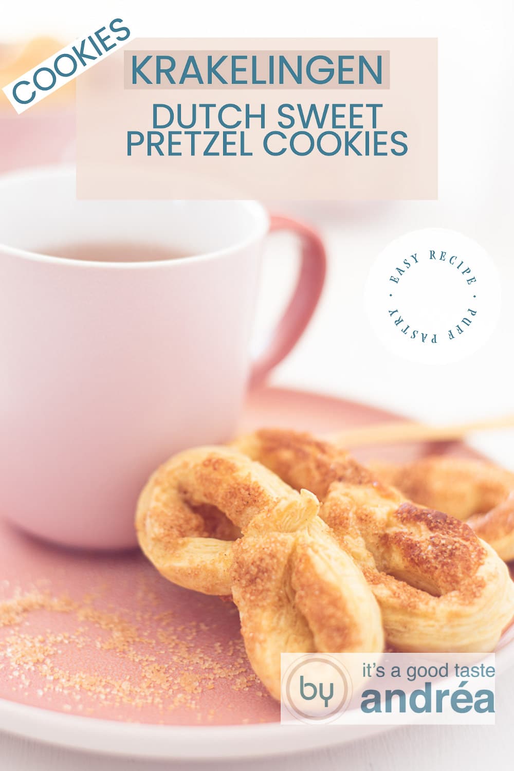 Krakelingen Dutch Sweet Pretzel Cookies - By Andrea Janssen