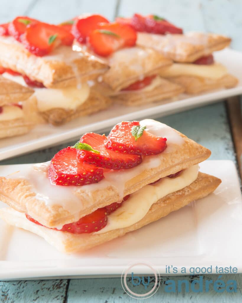 Strawberry Napoleon Recipe - By Andrea Janssen