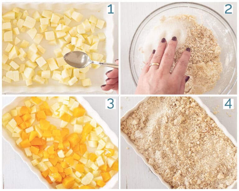 Apple Peach Crumble - By Andrea Janssen