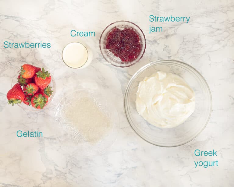 Creamy Strawberry Bavarois - By Andrea Janssen