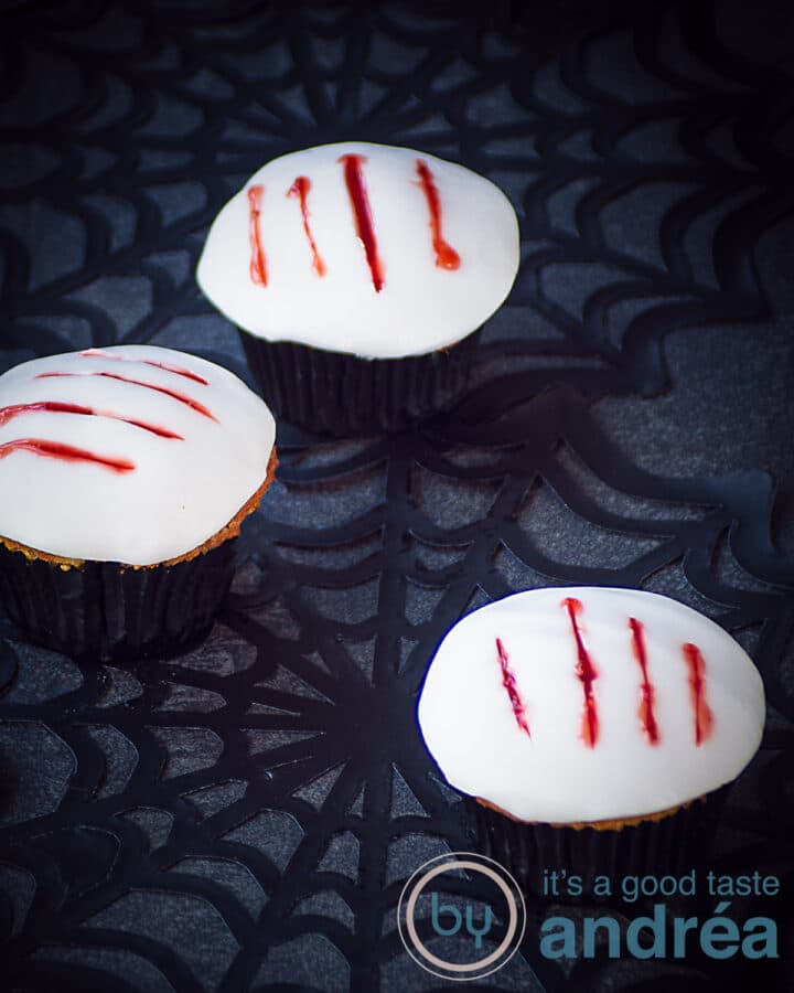 Halloween Werewolf Claw Cupcakes - By Andrea Janssen