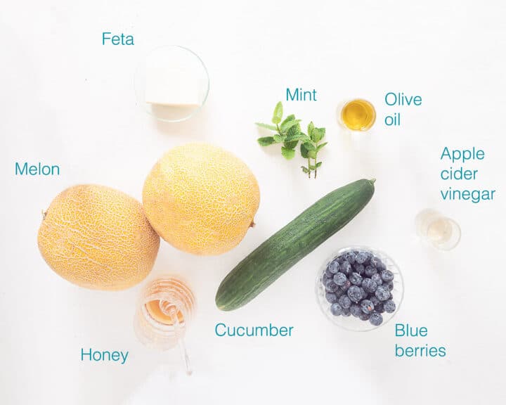 Melon and Blueberry Fruit Salad - By Andrea Janssen