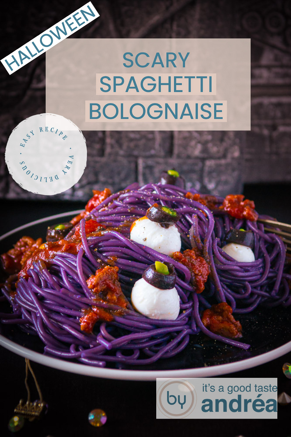 Scary Spaghetti Bolognese Recipe, Halloween Style - By Andrea Janssen