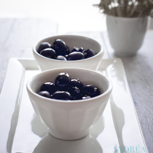 Greek buffet: 9 recipes and time table