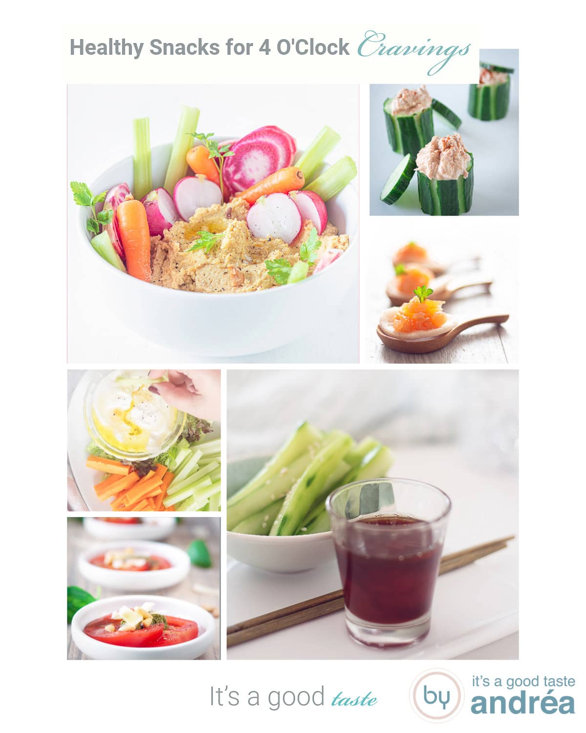 Healthy Snacks for 4 o'clock Cravings - By Andrea Janssen