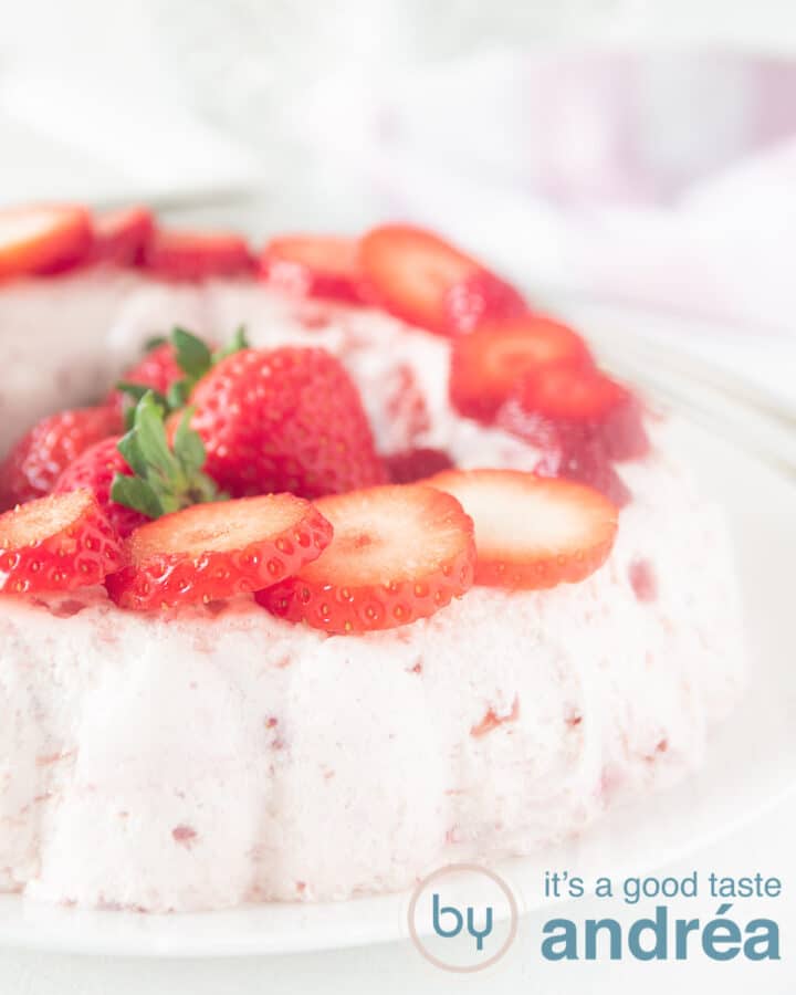 Creamy Strawberry Bavarois - By Andrea Janssen