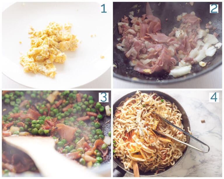 Bami Goreng with Egg and Ham (Dutch) - By Andrea Janssen