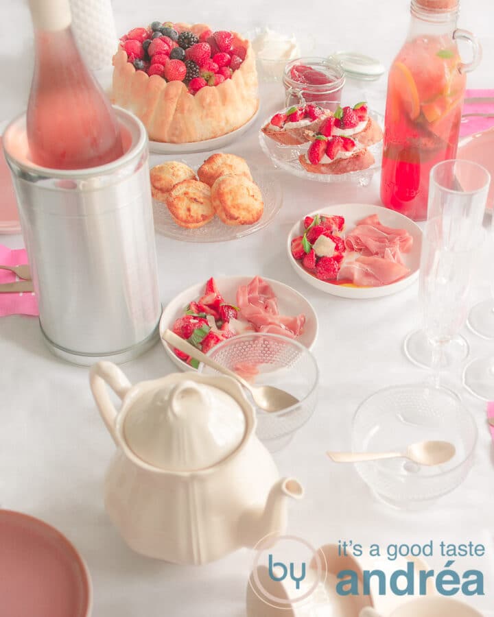 High tea with strawberries: 6 recipes with a time table - By Andrea Janssen