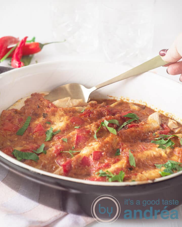 Pepesan Ikan - Indonesian Spicy Mackerel - By Andrea Janssen