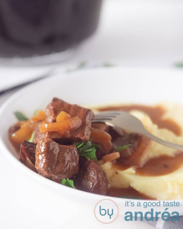 Hachee Recipe Dutch Beef and Onion Stew - By Andrea Janssen