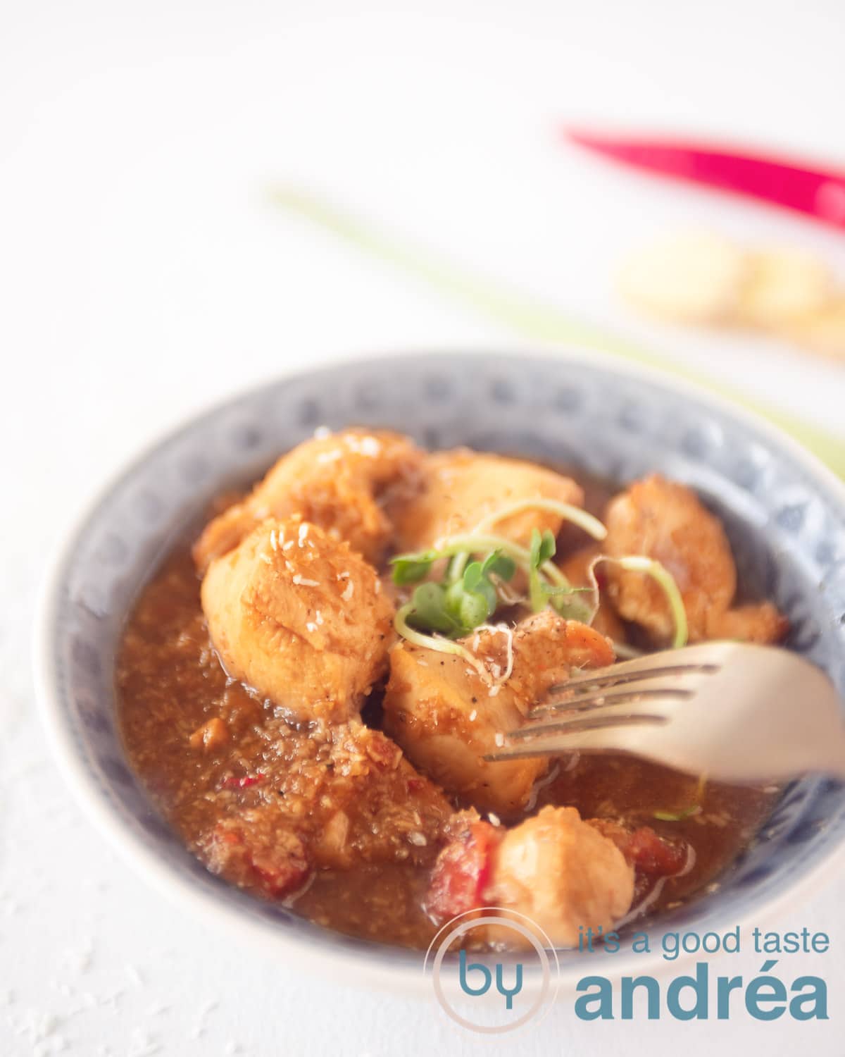 Balinese Chicken (Ayam Bumbu Bali) - By Andrea Janssen