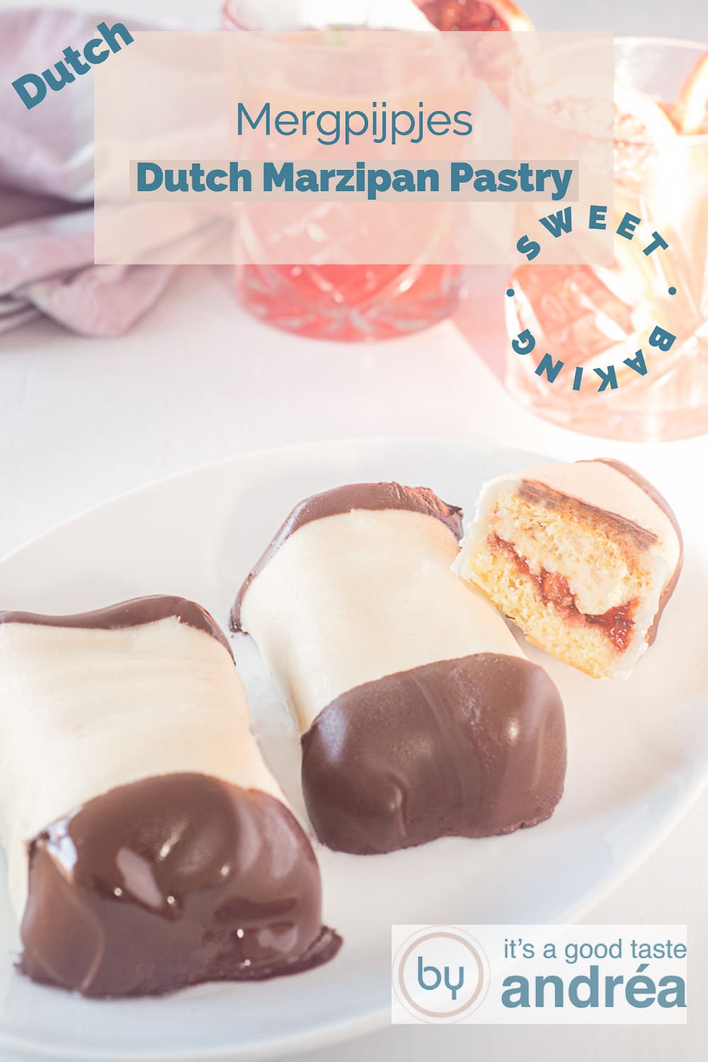 Mergpijpjes - Dutch Marzipan Pastry - By Andrea Janssen