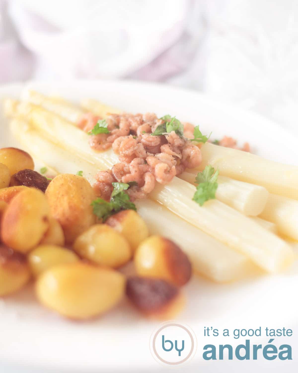 German White Asparagus with Butter Sauce (Spargel) - By Andrea Janssen