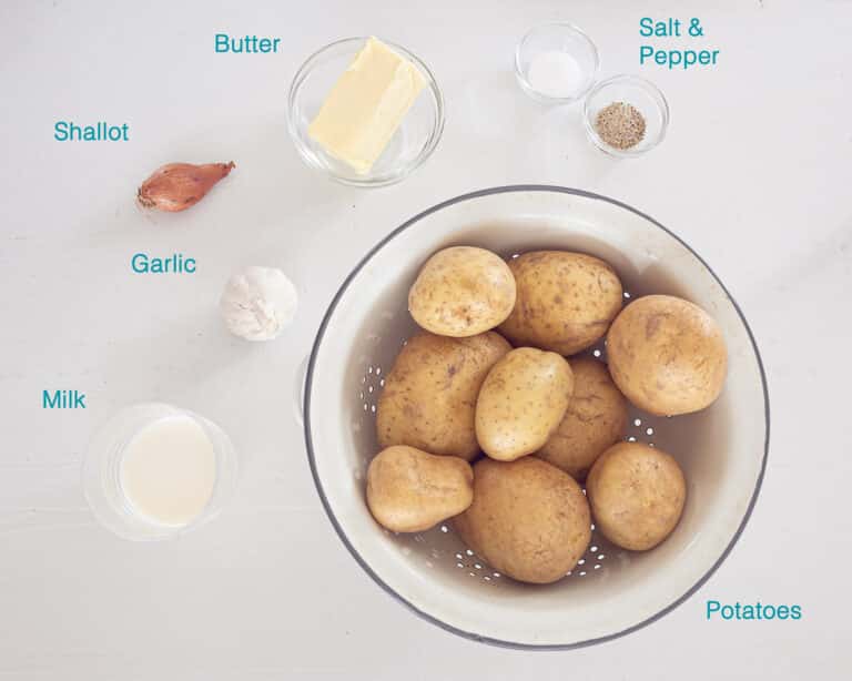 Garlic-Shallot Mashed Potatoes - By Andrea Janssen