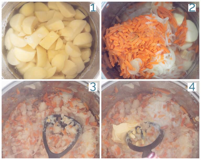 Dutch Hutspot Stamppot - Carrot and Potato Stew - By Andrea Janssen