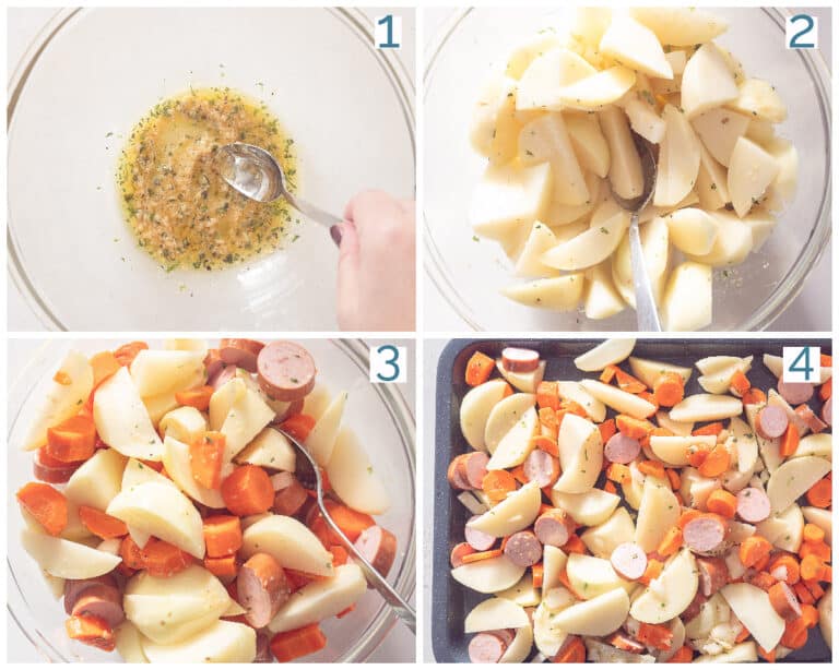 Simple Sausage Traybake - By Andrea Janssen