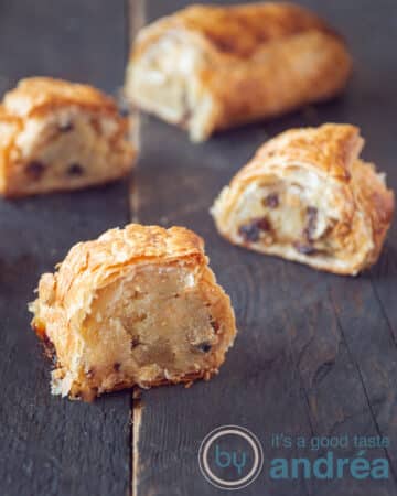 Dutch Banketstaaf (Almond Paste-Filled Pastry Log) - By Andrea Janssen