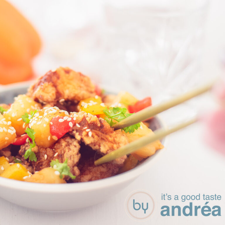 Sweet and Sour Pork (Koe Loe Yuk) - By Andrea Janssen