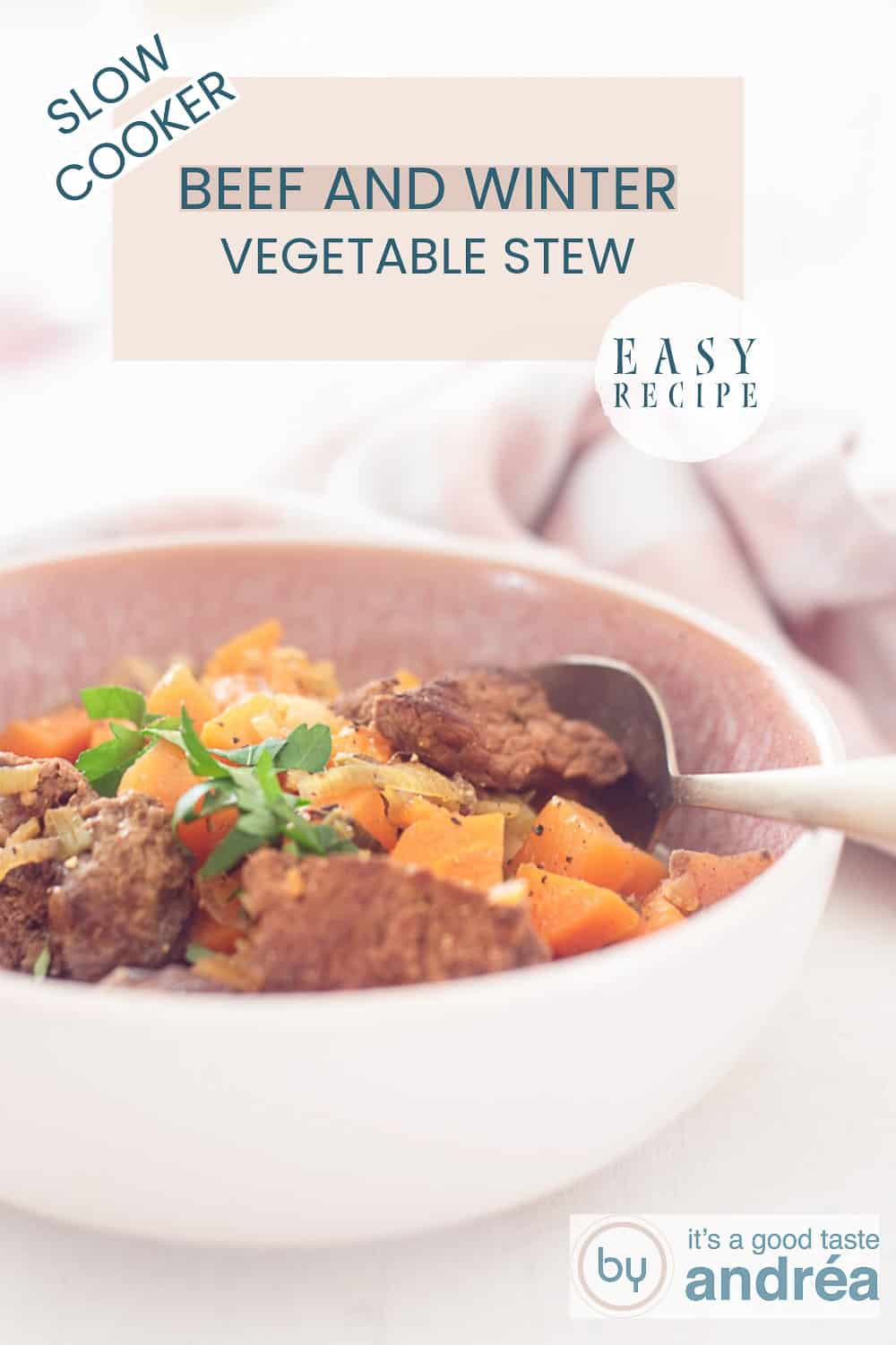 Beef and Winter Vegetable Stew Slow Cooked - By Andrea Janssen