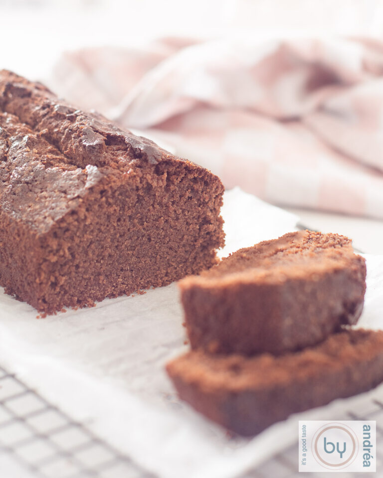 Moist Chocolate Loaf Cake with Vanilla Flavor - By Andrea Janssen