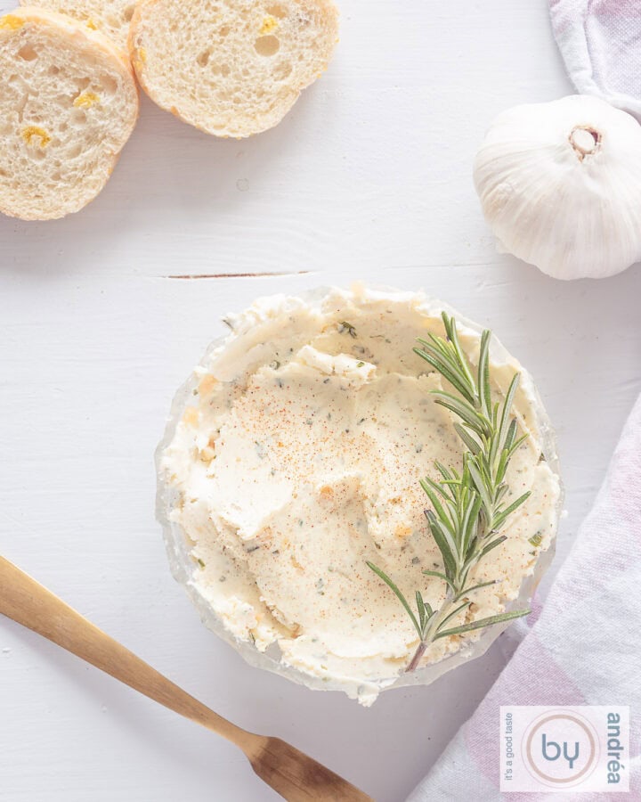 Easy Homemade Garlic Herb Butter with Parmesan - By Andrea Janssen