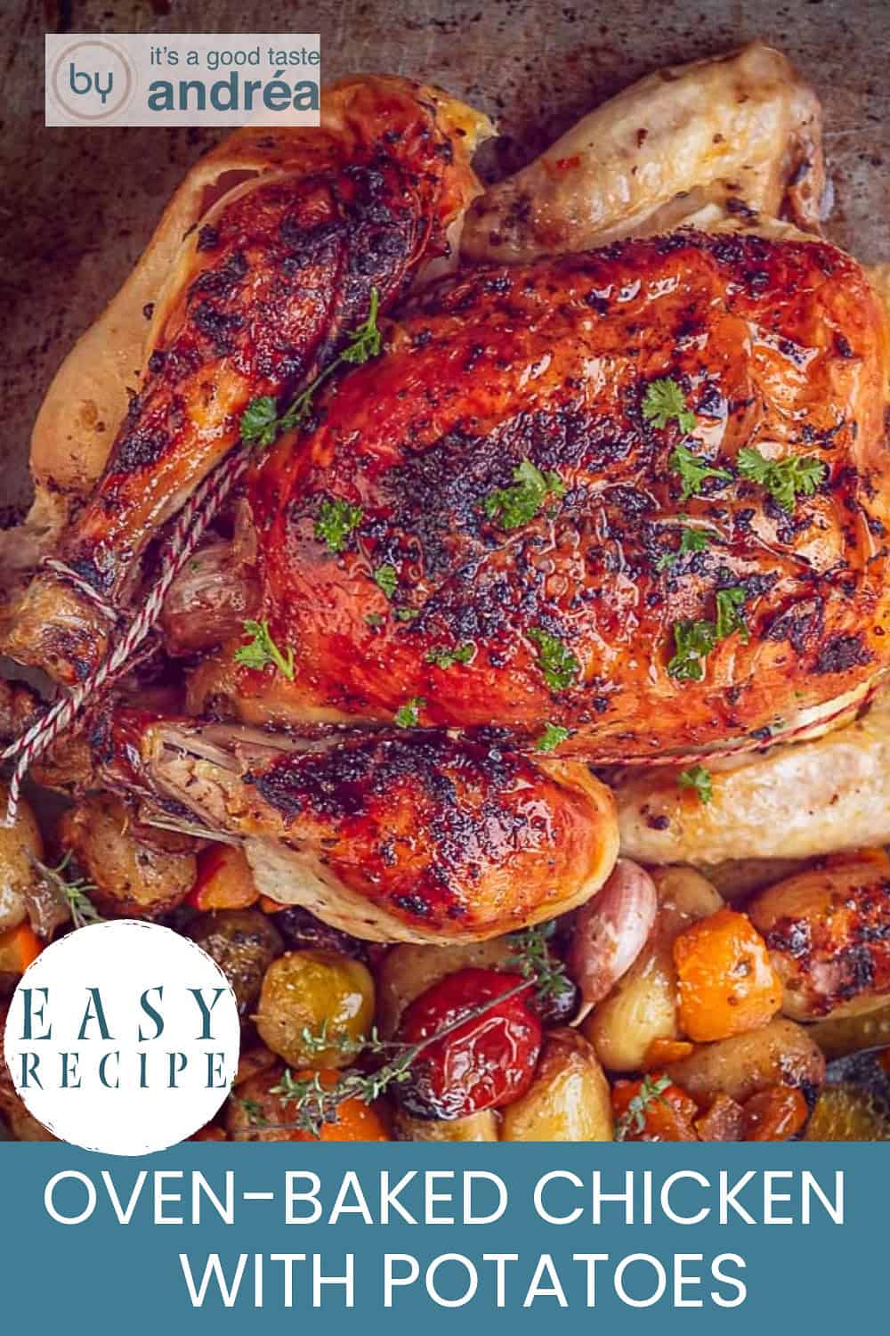 Easy Oven-Baked Chicken with Potatoes - By Andrea Janssen