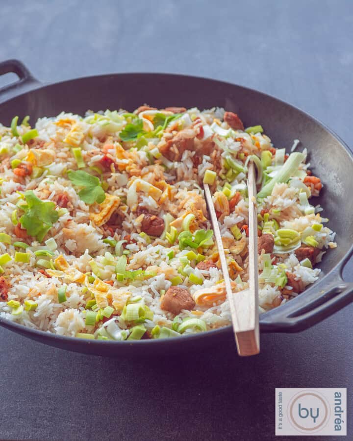 Nasi Goreng with Chicken and Bacon - By Andrea Janssen