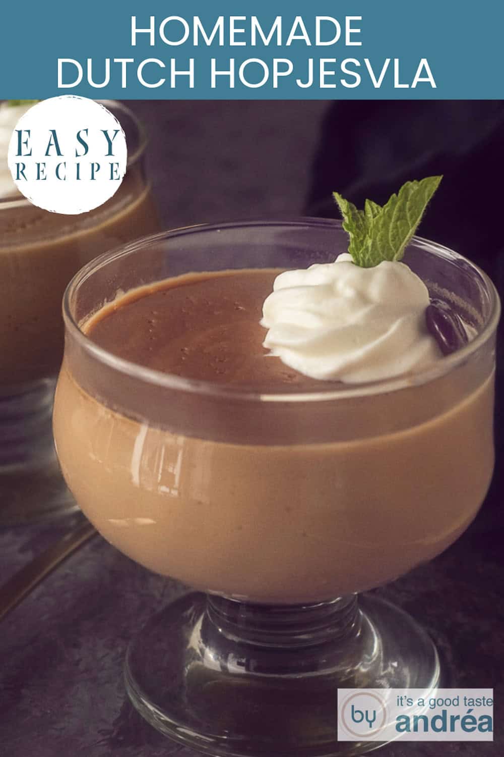 Homemade Dutch Hopjesvla - Creamy Coffee Custard - By Andrea Janssen