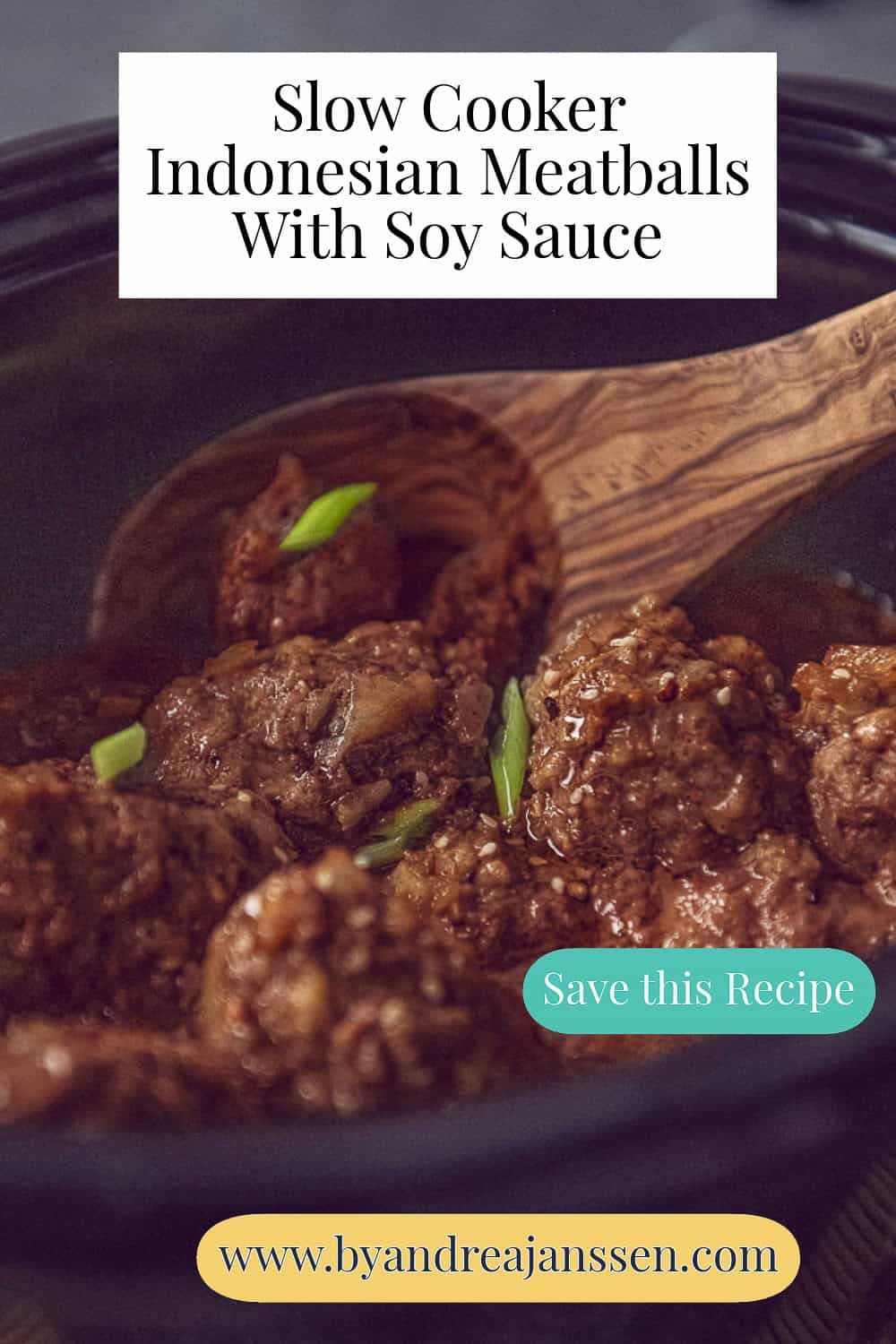 Slow Cooker Indonesian Meatballs With Soy Sauce - By Andrea Janssen