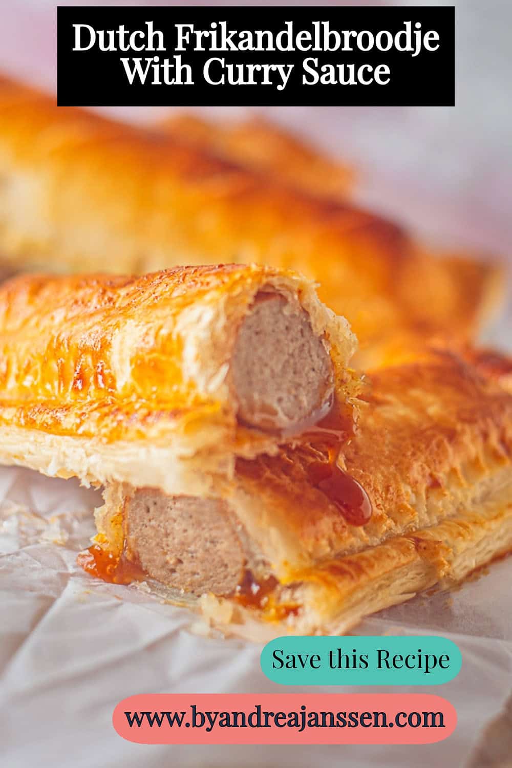 Dutch Frikandelbroodje With Curry Sauce - By Andrea Janssen