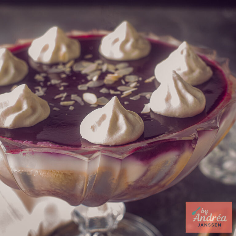 Raspberry Trifle with Ladyfingers - By Andrea Janssen