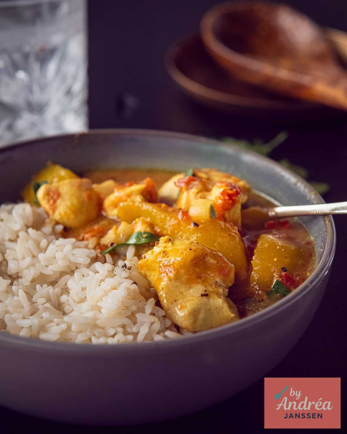 Slow Cooker Chicken Curry With Mango - By Andrea Janssen