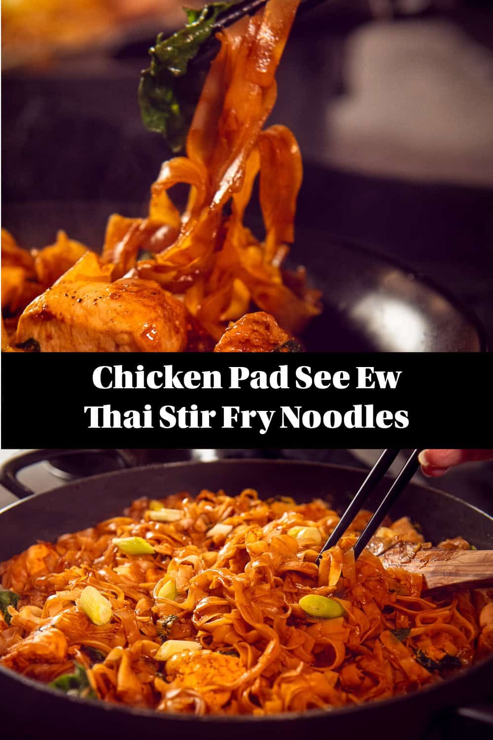 20-Minute Chicken Pad See Ew Thai Stir Fry Noodles - By Andrea Janssen